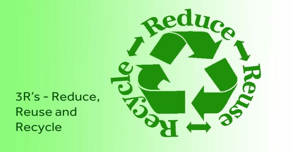 Three R’s- Recycle, Reduce And, Reuse [1 min read]