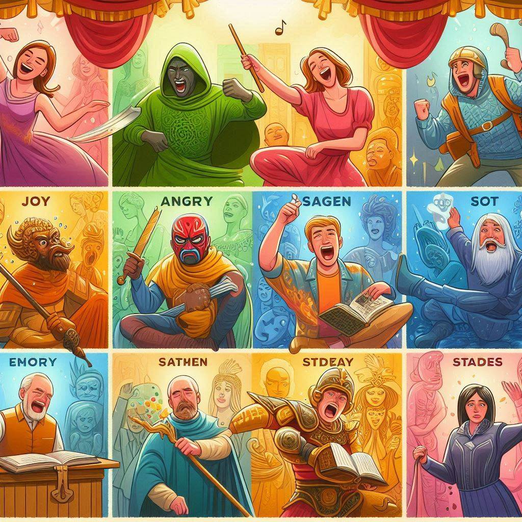 What Are The 9 Ras Of Acting With Examples?